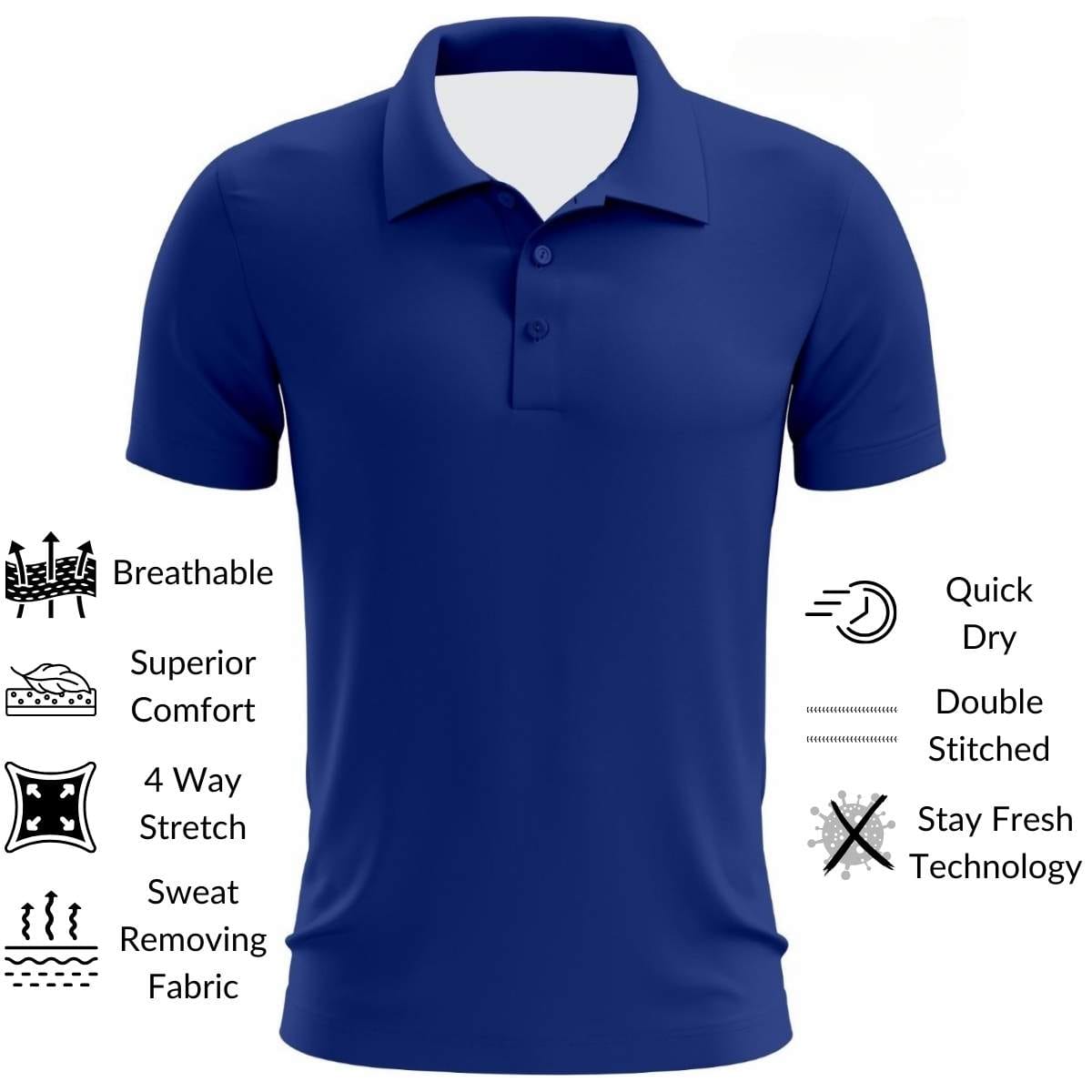Royal Blue Golf Polo Pre Order